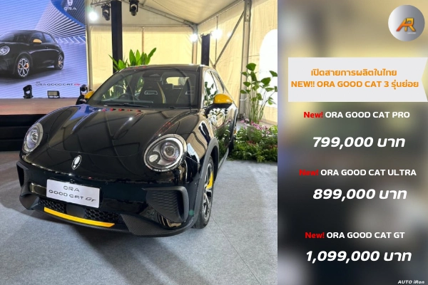 เปิดราคารุ่นประกอบไทย New GWM ORA Good Cat 3 รุ่นย่อย - AutoironAutomobile